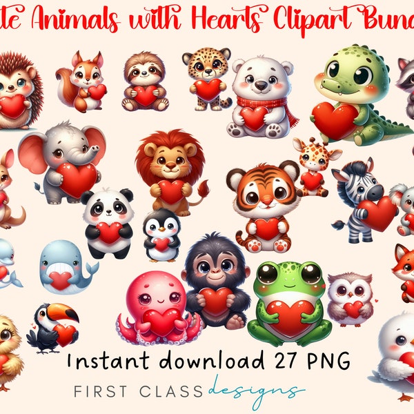 Valentines Clipart - Etsy