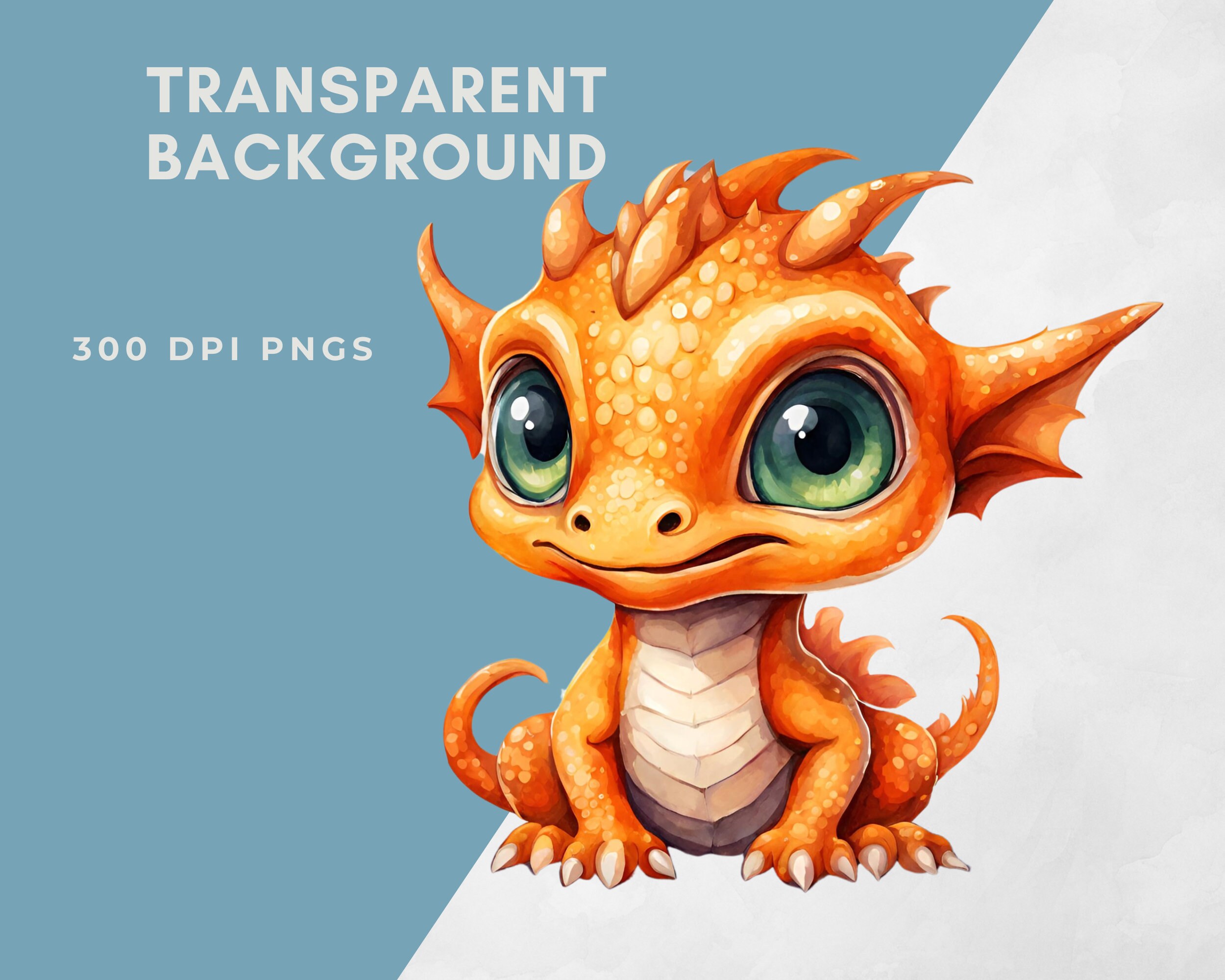 Baby Dragon Clipart, Fairy Tale Illustrations, Fantasy Clip Art, Paper ...