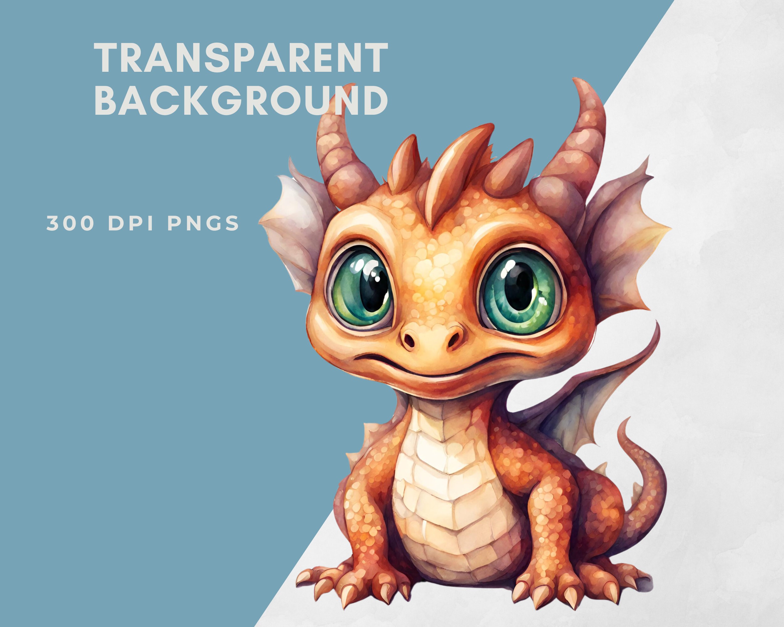 Baby Dragon Clipart, Fairy Tale Illustrations, Fantasy Clip Art, Paper ...