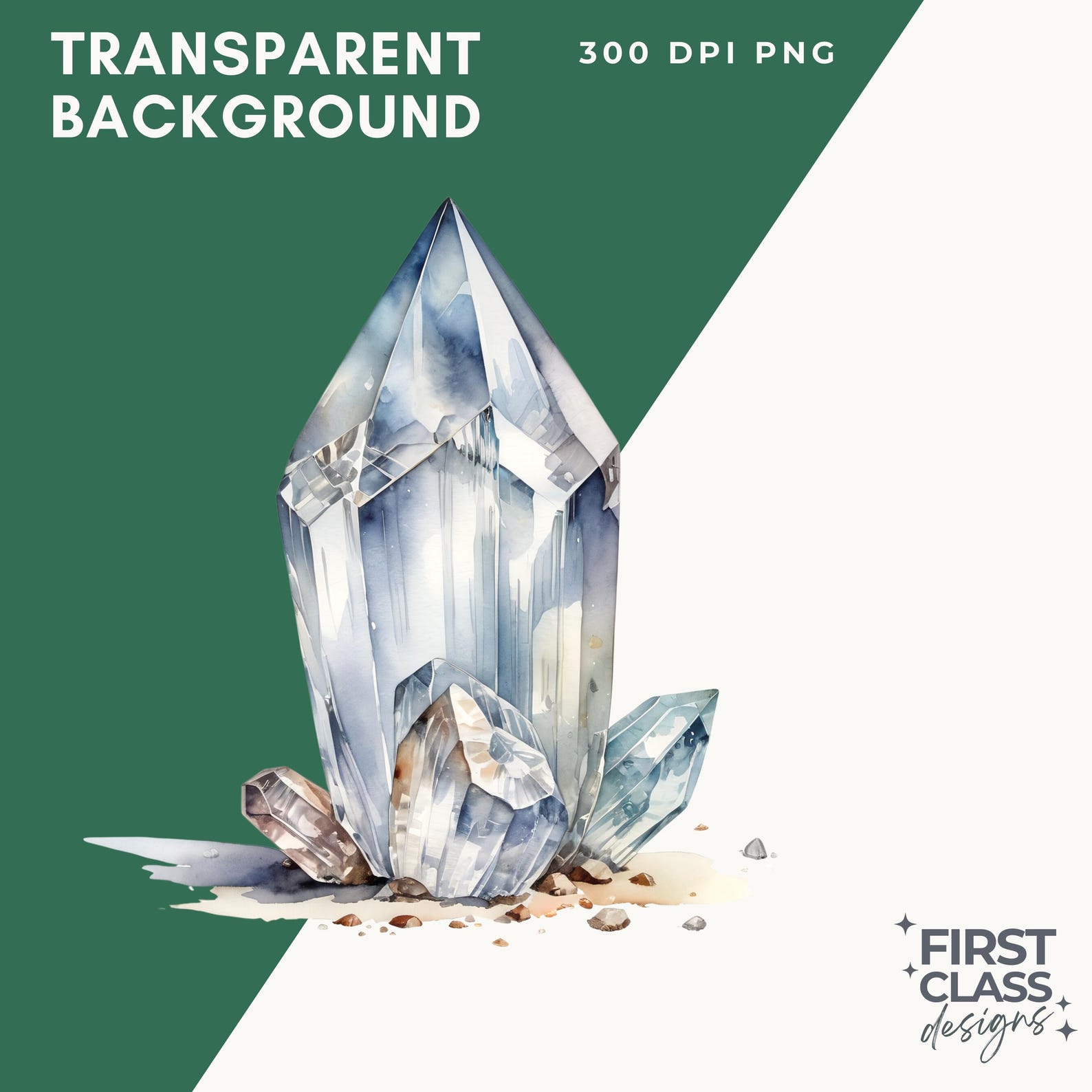 Crystal Gem Clipart, Gemstone Clipart, Crystals Clip Art Quartz Crystal ...