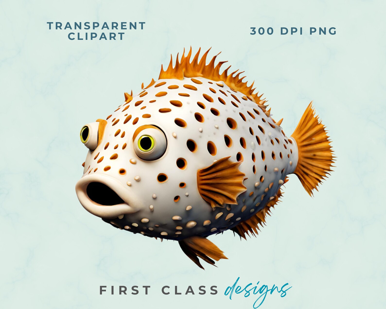 Cute Pufferfish Clipart Digital Crafts Designs Transparent Pufferfish ...