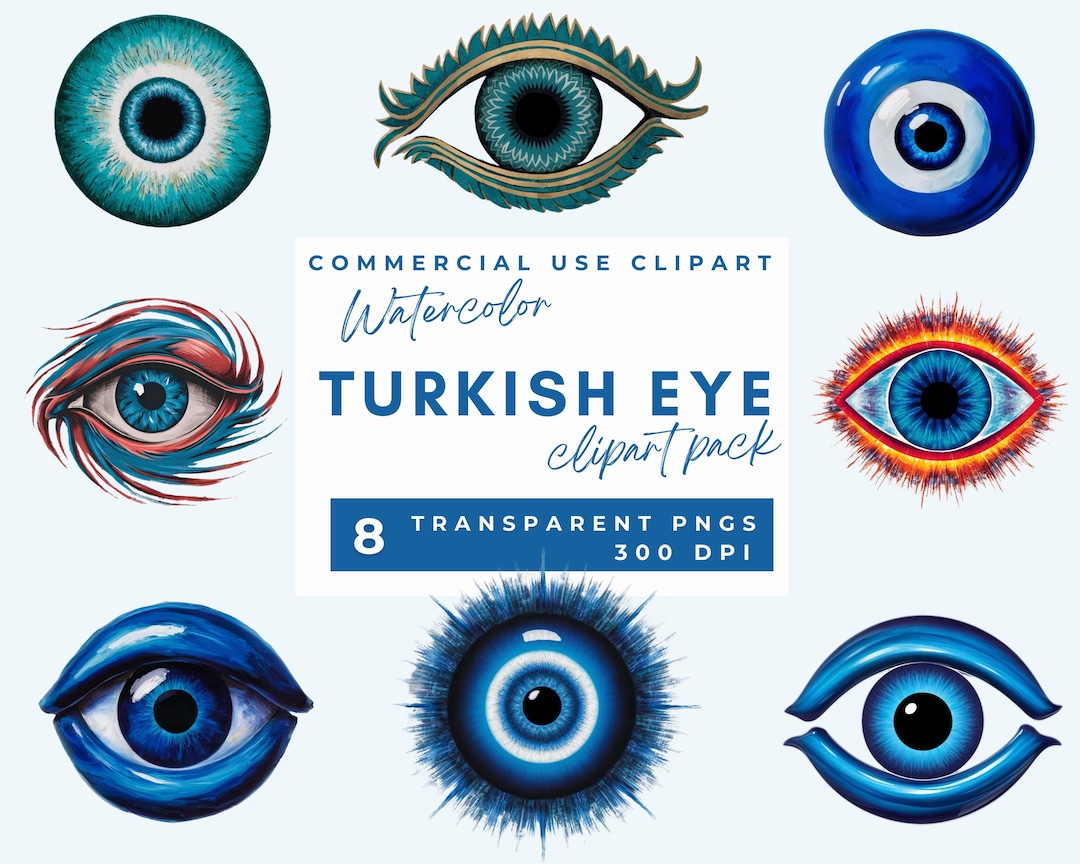 Evil Eye Clipart, Turkish Eye PNG Clip Art, Evil Eye Protection, Nazar ...