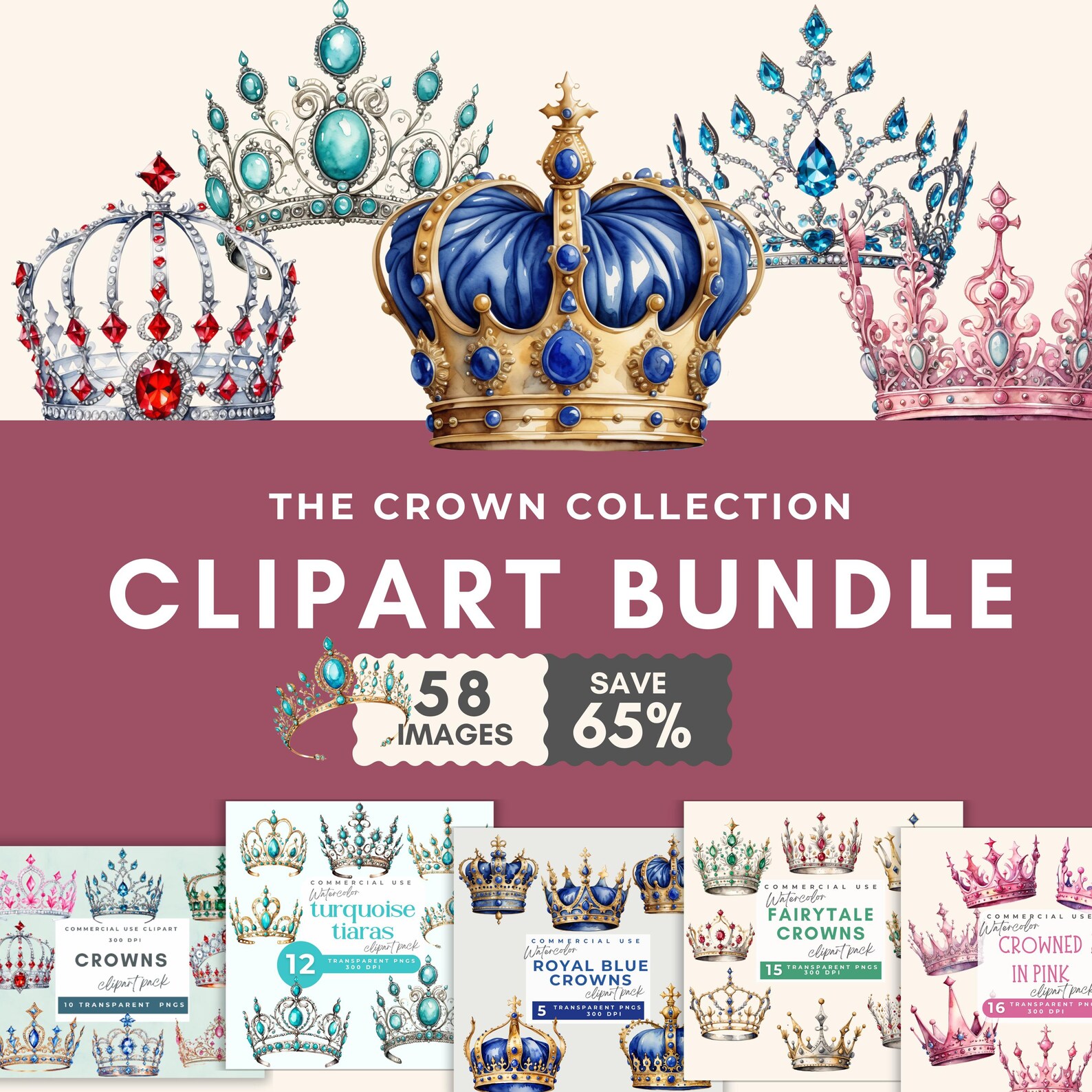 Tiara Crown Clipart, Princess Crown Clipart, Gold Crown, Royal Crowns ...