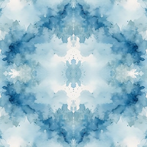 Dusty Blue Watercolor Wash Background Digital Papers, Dusty Blue ...
