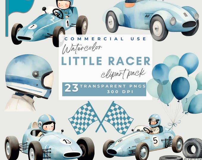 Watercolor Racing Cars Clipart Png, Cute Vintage Cars Watercolor, Race ...
