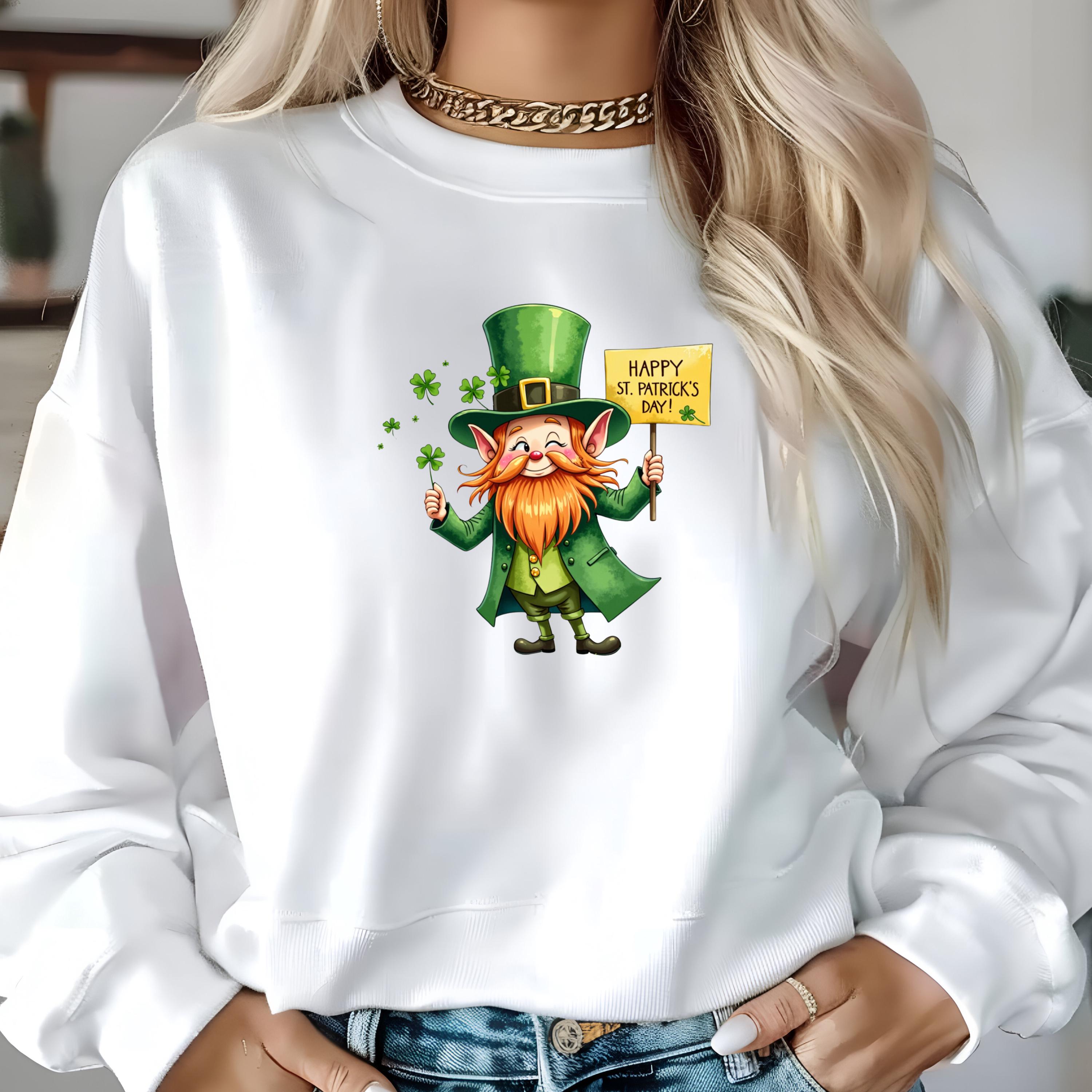 Cute Leprechaun Watercolor Clipart Humorous Irish Clip Art, Happy St ...