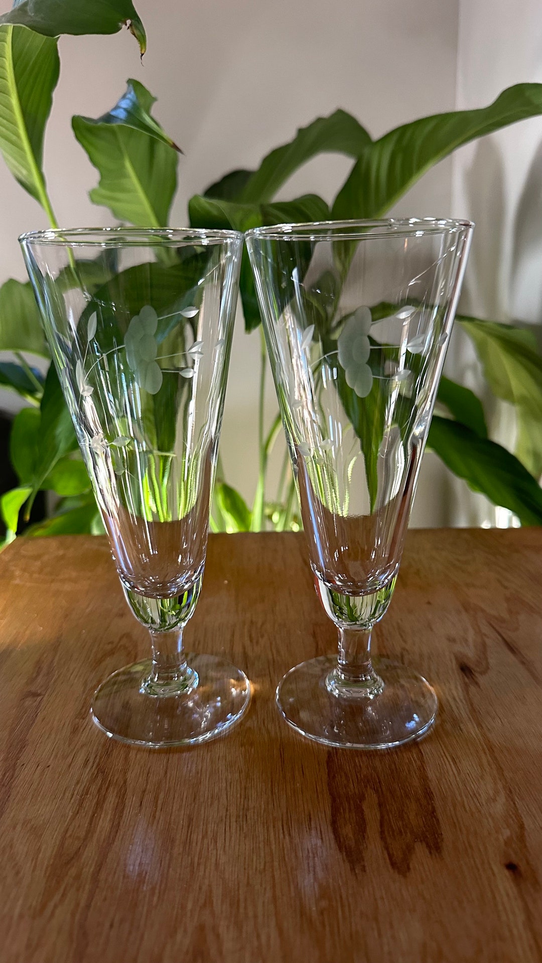 Vintage Princess House Parfait/pilsner Glasses, Set of 2 - Etsy