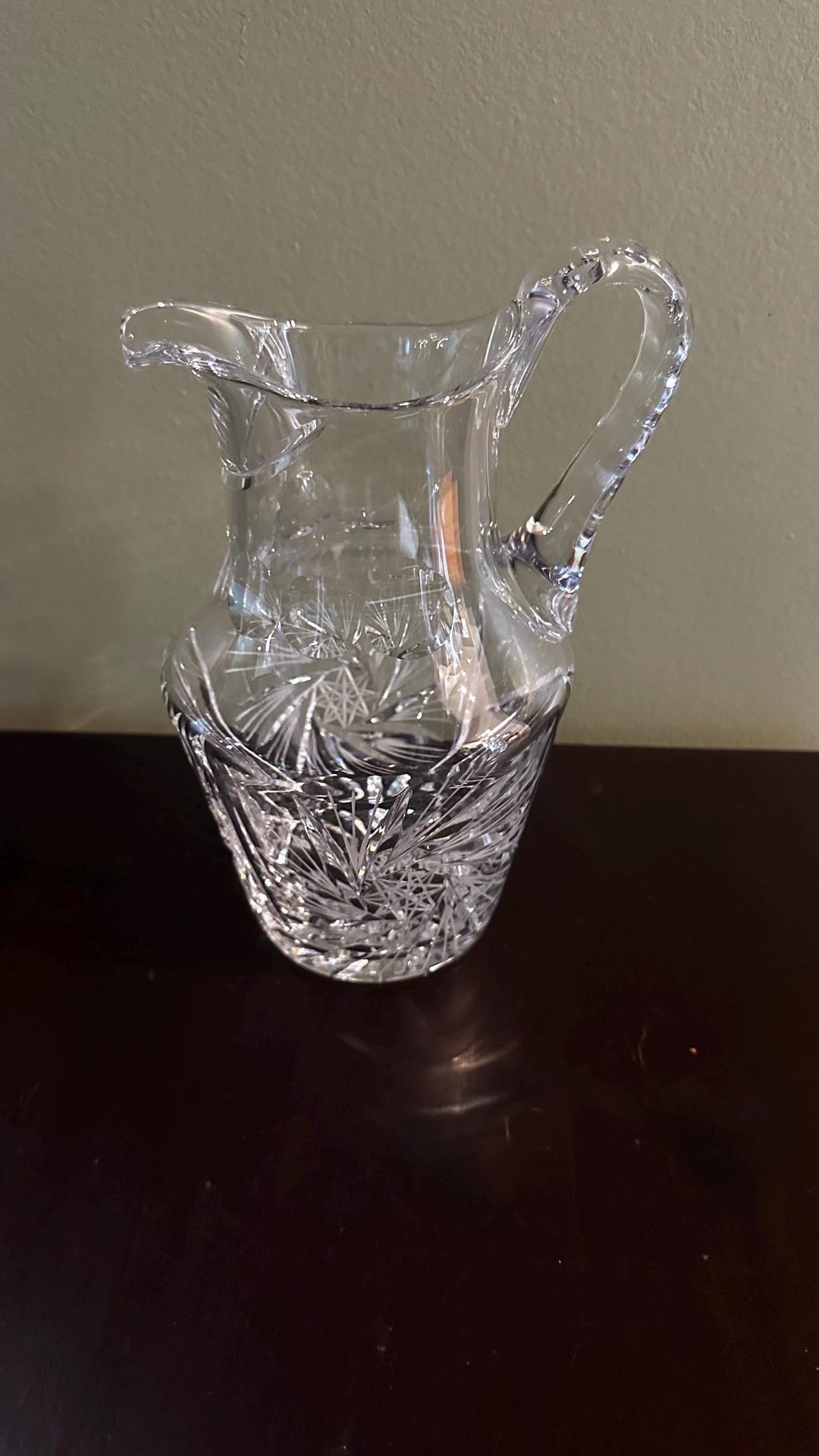 Vintage Nachtmann Crystal-cut Pitcher, 48 Ounce - Etsy
