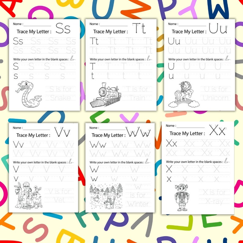 Alphabet Tracing Sheet, Alphabet Tracing Worksheets, Letter Tracing ...