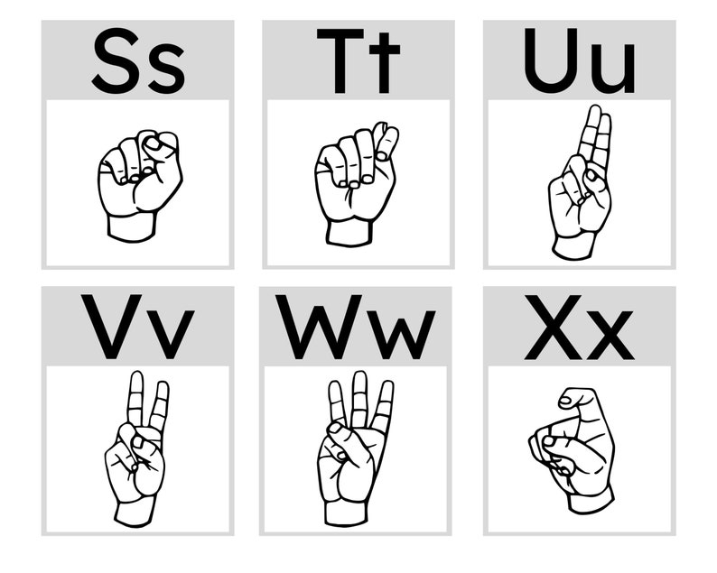 Asl Alphabet and Number Learning, Asl Classroom Sign Posters, Asl ...