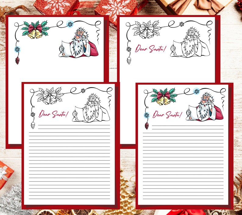 Letter to Santa, Santa Letter Printable, Kids Letter to Santa ...