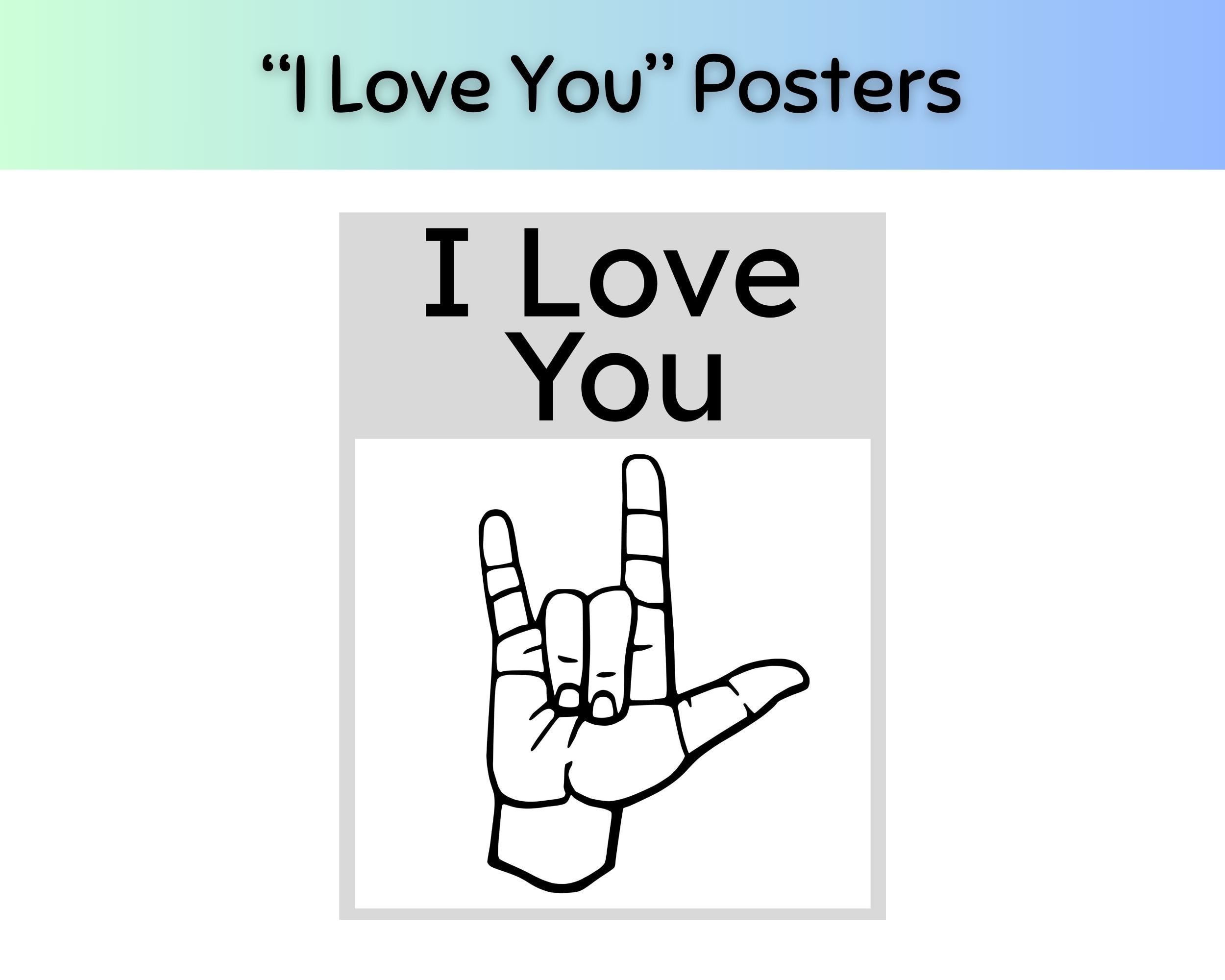 Asl Alphabet and Number Learning, Asl Classroom Sign Posters, Asl ...