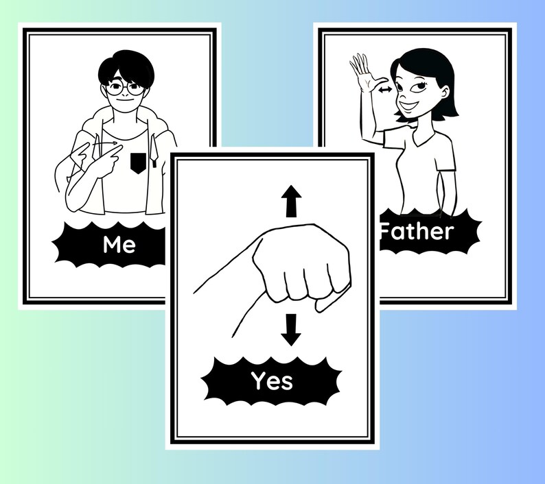 Asl Learning for Kids, Asl Classroom Sign Posters, Sign Language Poster ...
