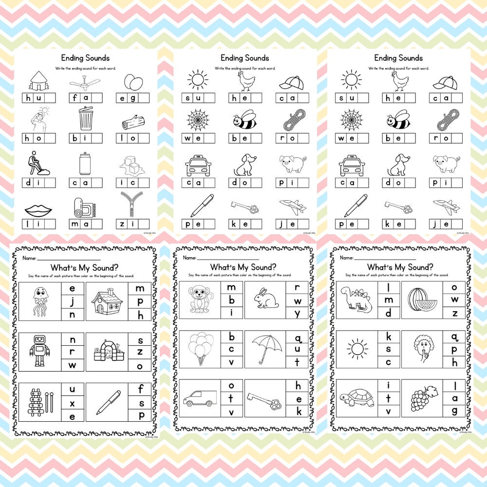 Phonics Worksheets Kindergarten Worksheets Preschool Curriculum Fill in ...