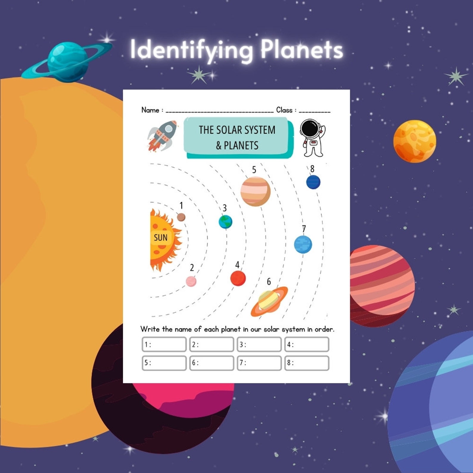 Solar System and Planets Worksheets, Solar System Busy Book, Solar ...