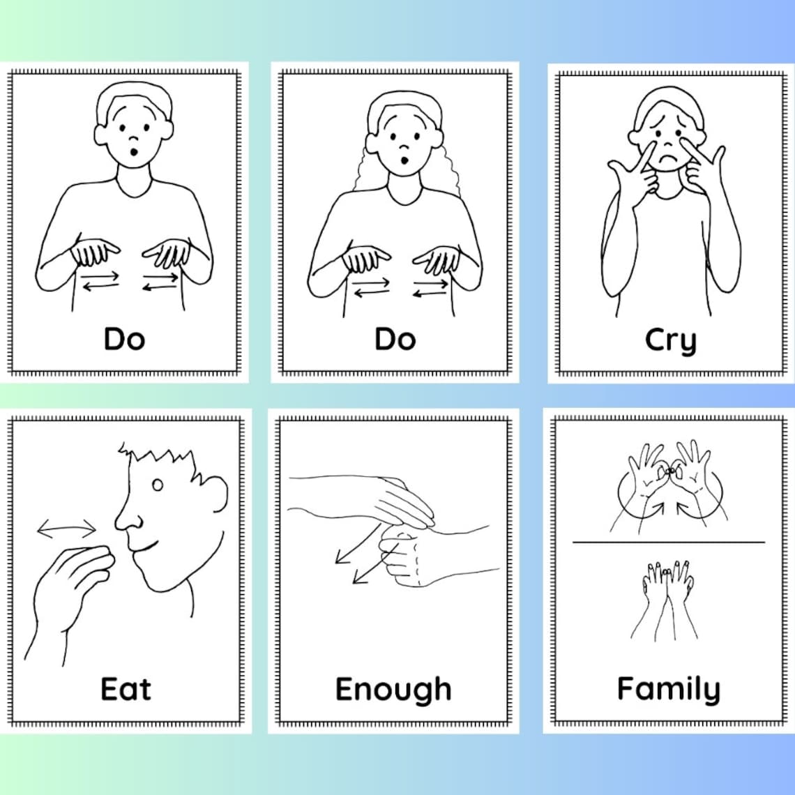 Asl Classroom Sign Posters, Asl Learning for Kids, Sign Language Poster ...