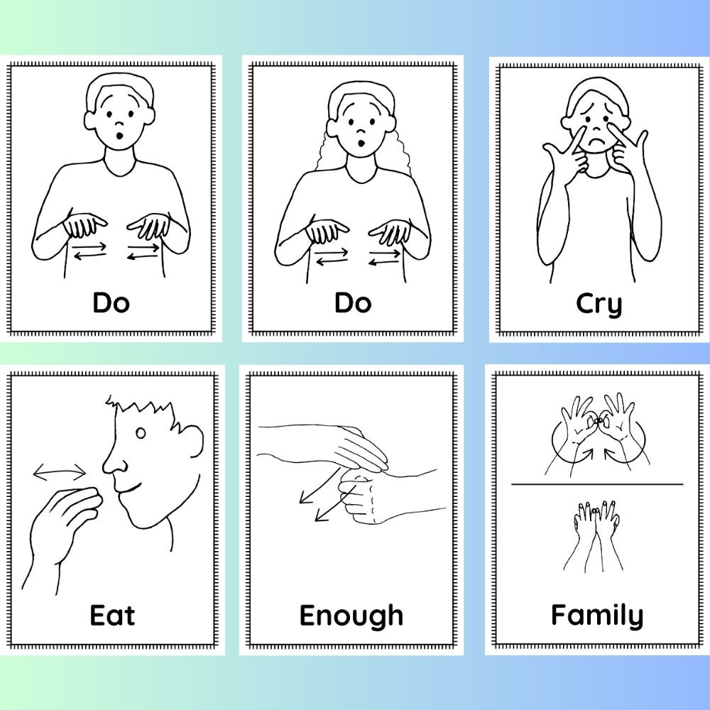 Asl Classroom Sign Posters, Asl Learning for Kids, Sign Language Poster ...