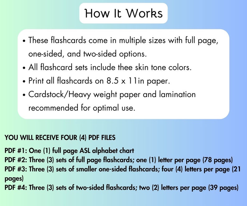 Asl Alphabet Flashcard Bundle, Asl Alphabet Learning, Asl Flashcards ...