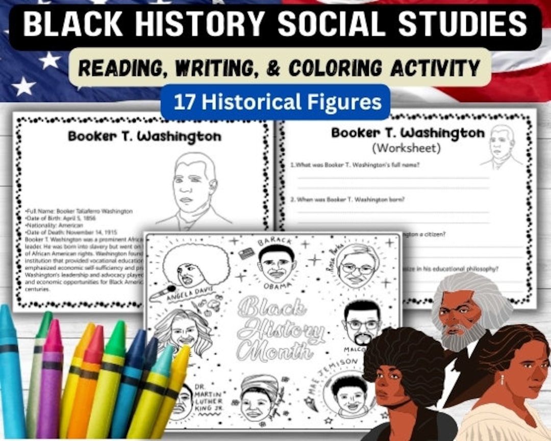 Black History Social Studies Worksheets, Black History Month Activities ...