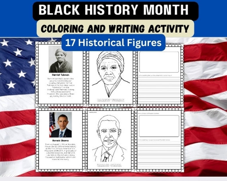 Black History Month Activity for Kids, Black History Month Worksheets ...