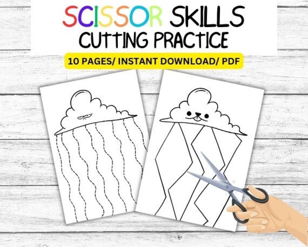 Scissor Skills, Cutting Practice, Fine Motor, Cutting Activities ...