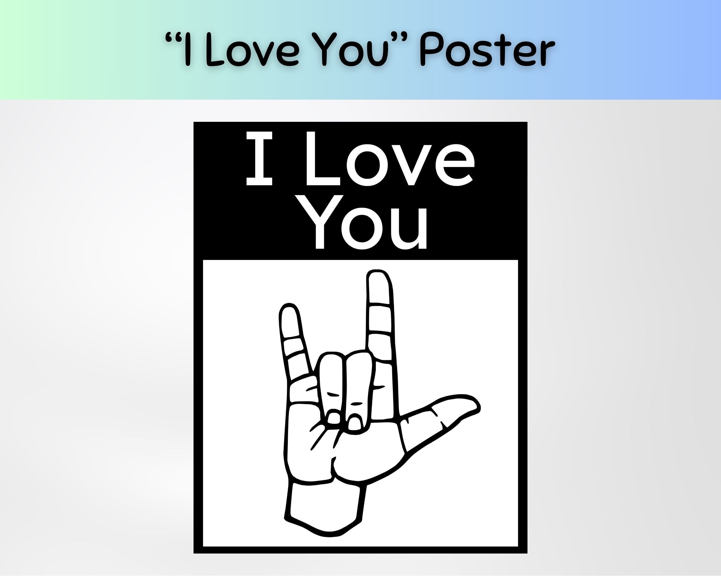 Asl Alphabet Posters, Asl Number Posters, Asl Learning for Kids ...