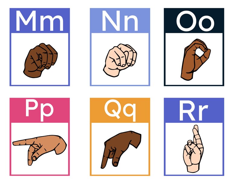 Asl Alphabet and Letters, Asl Learning for Kids, Sign Language Art, Asl ...