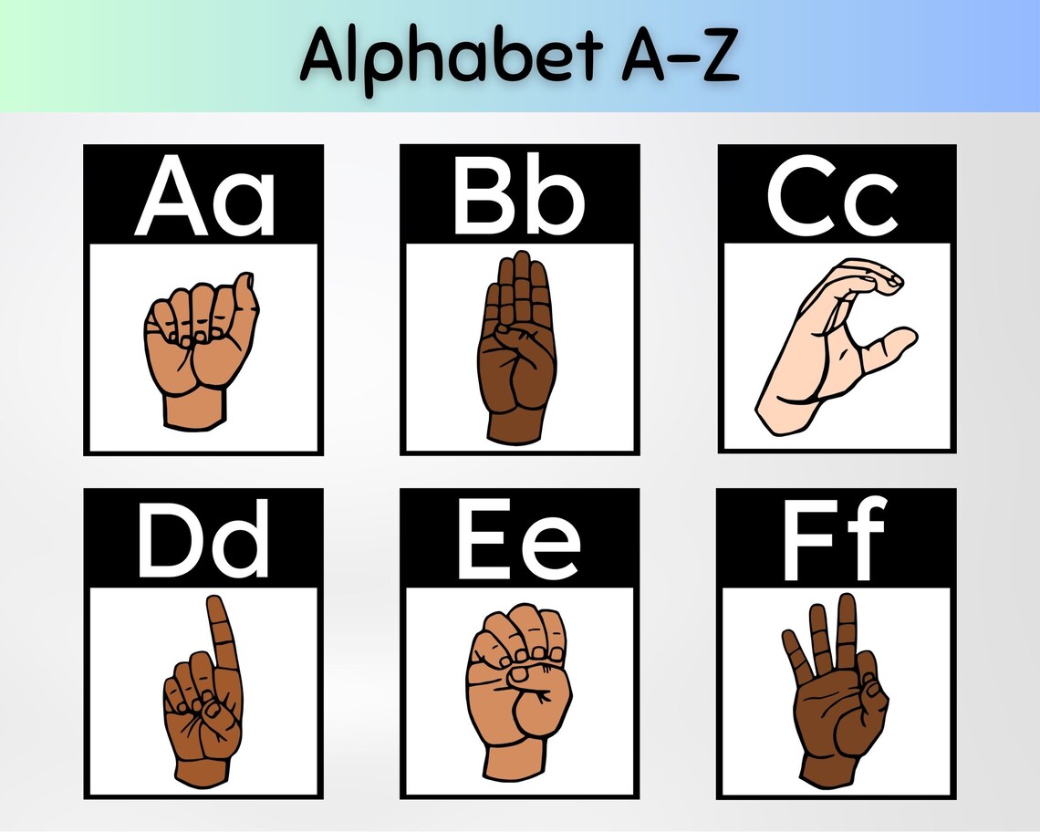 Asl Alphabet and Letters, Asl Learning for Kids, Sign Language Art, Asl ...