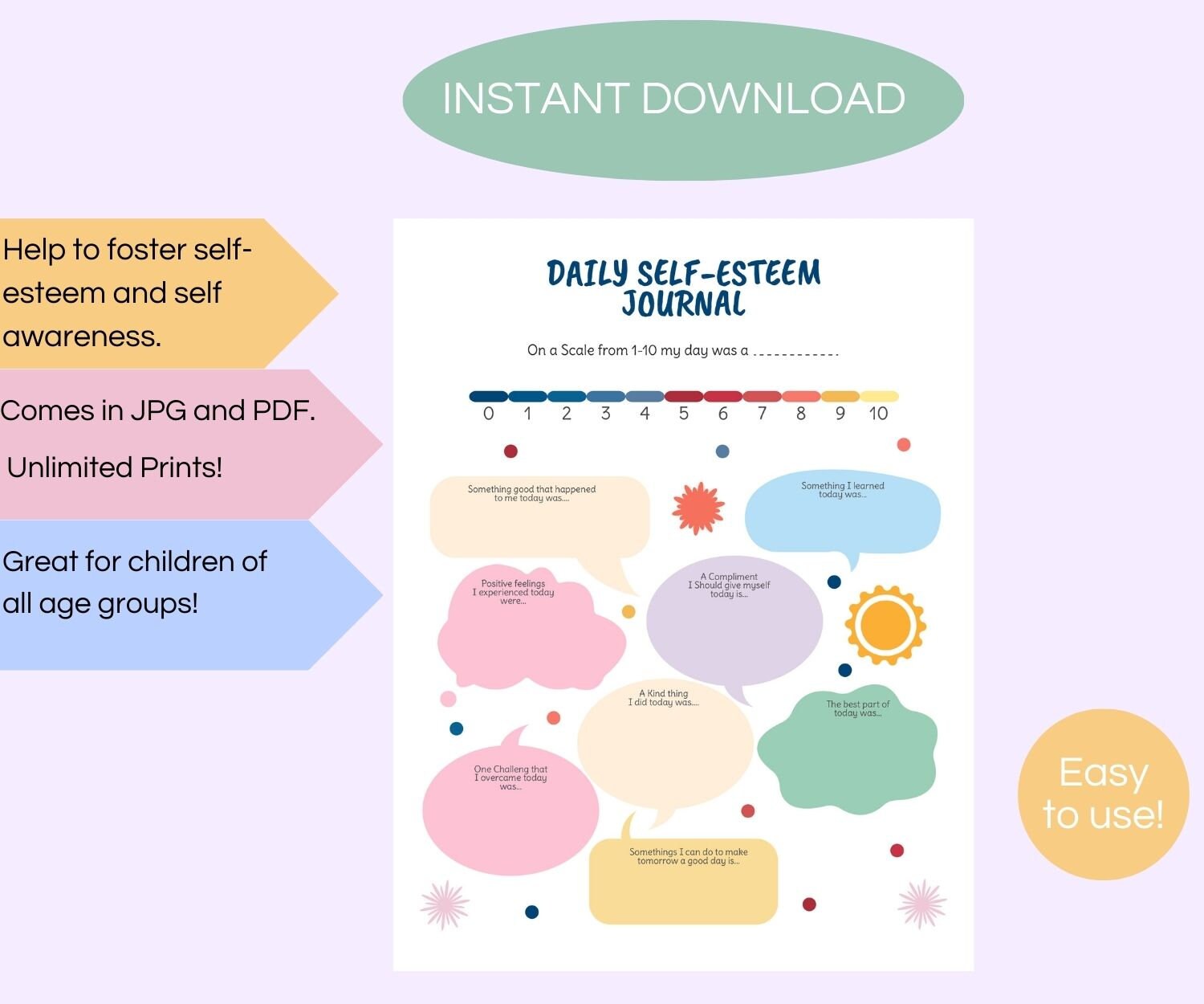 Kids Self Esteem Journal, Social Emotional Learning, Self Esteem ...