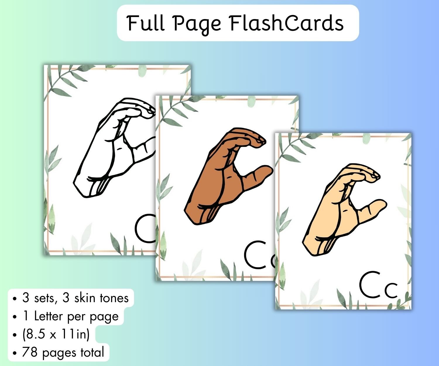 Asl Alphabet Flashcard Bundle, Asl Alphabet Learning, Asl Flashcards ...