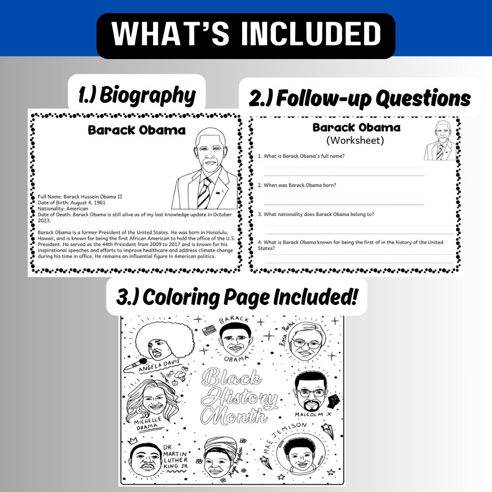 Hojas De Actividades Del Mes De La Historia Afroamericana