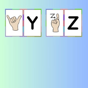 American Sign Language Alphabet Posters, Asl Learning Posters for Kids ...