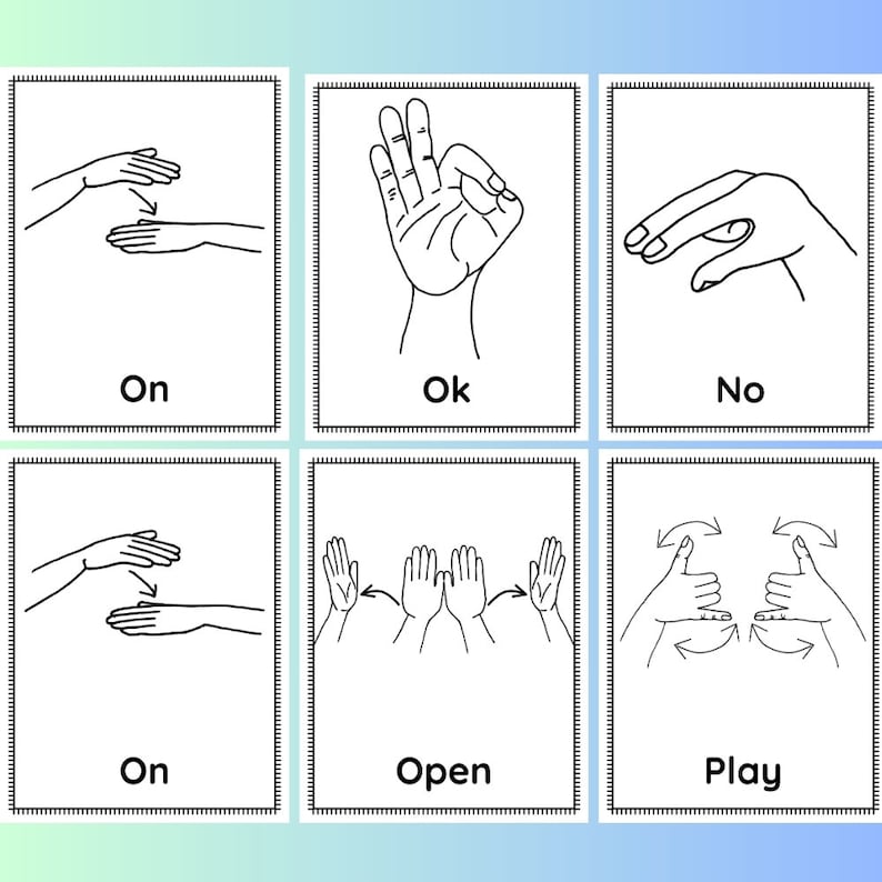 Asl Classroom Sign Posters, Asl Learning for Kids, Sign Language Poster ...