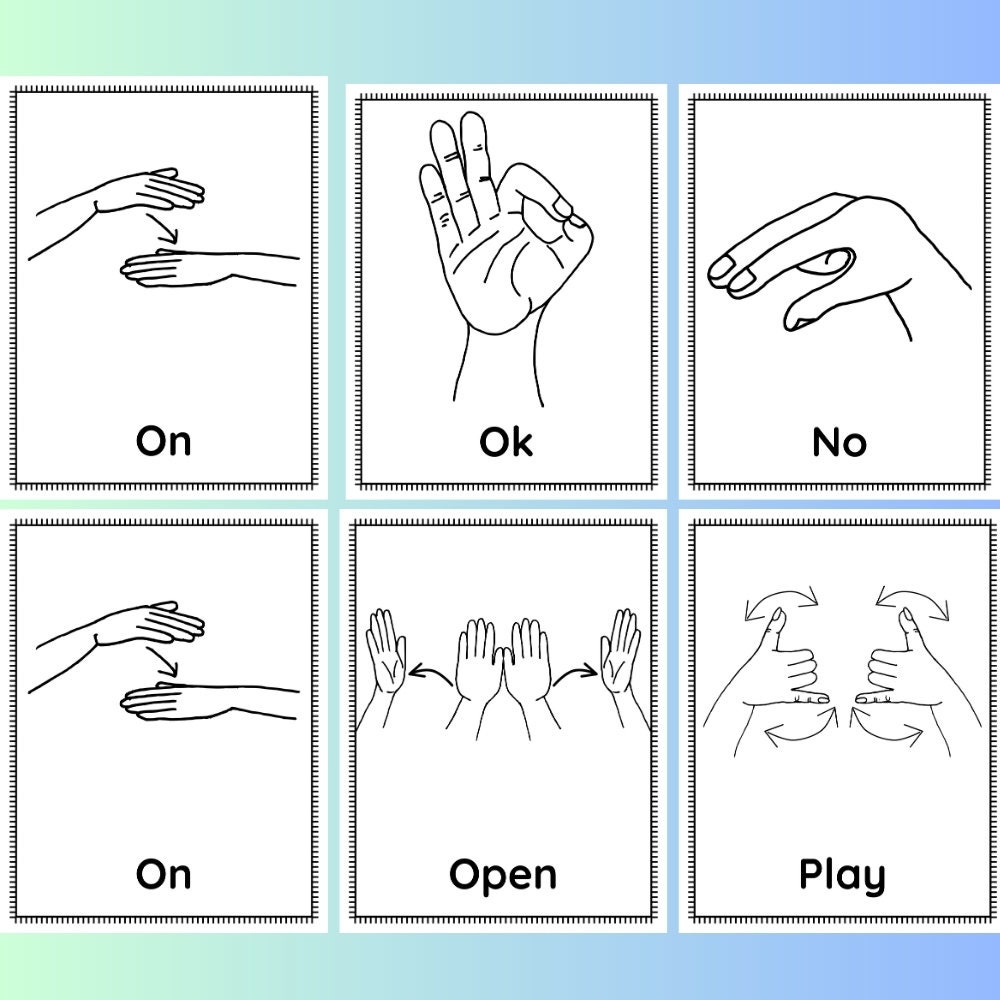 Asl Classroom Sign Posters, Asl Learning for Kids, Sign Language Poster ...