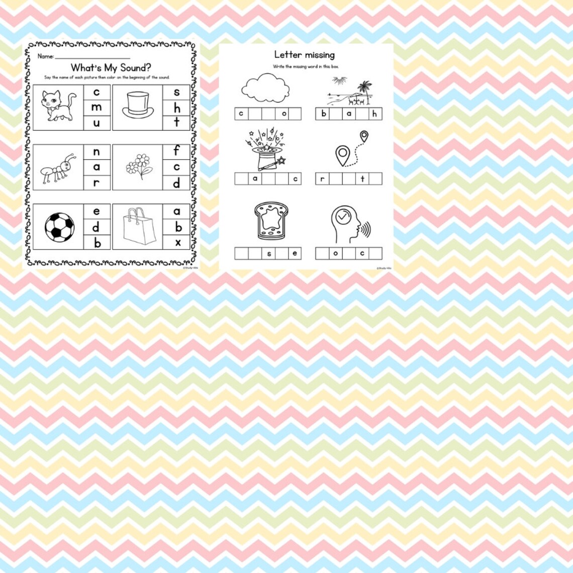 Phonics Worksheets, Kindergarten Worksheets, Preschool Curriculum, Fill ...