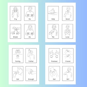 Asl Classroom Sign Posters, Asl Learning for Kids, Sign Language Poster ...