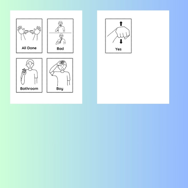 Asl Classroom Flashcards, Asl Learning for Kids, Sign Language Poster ...