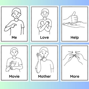 Asl Classroom Sign Posters, Asl Learning for Kids, Sign Language Poster ...