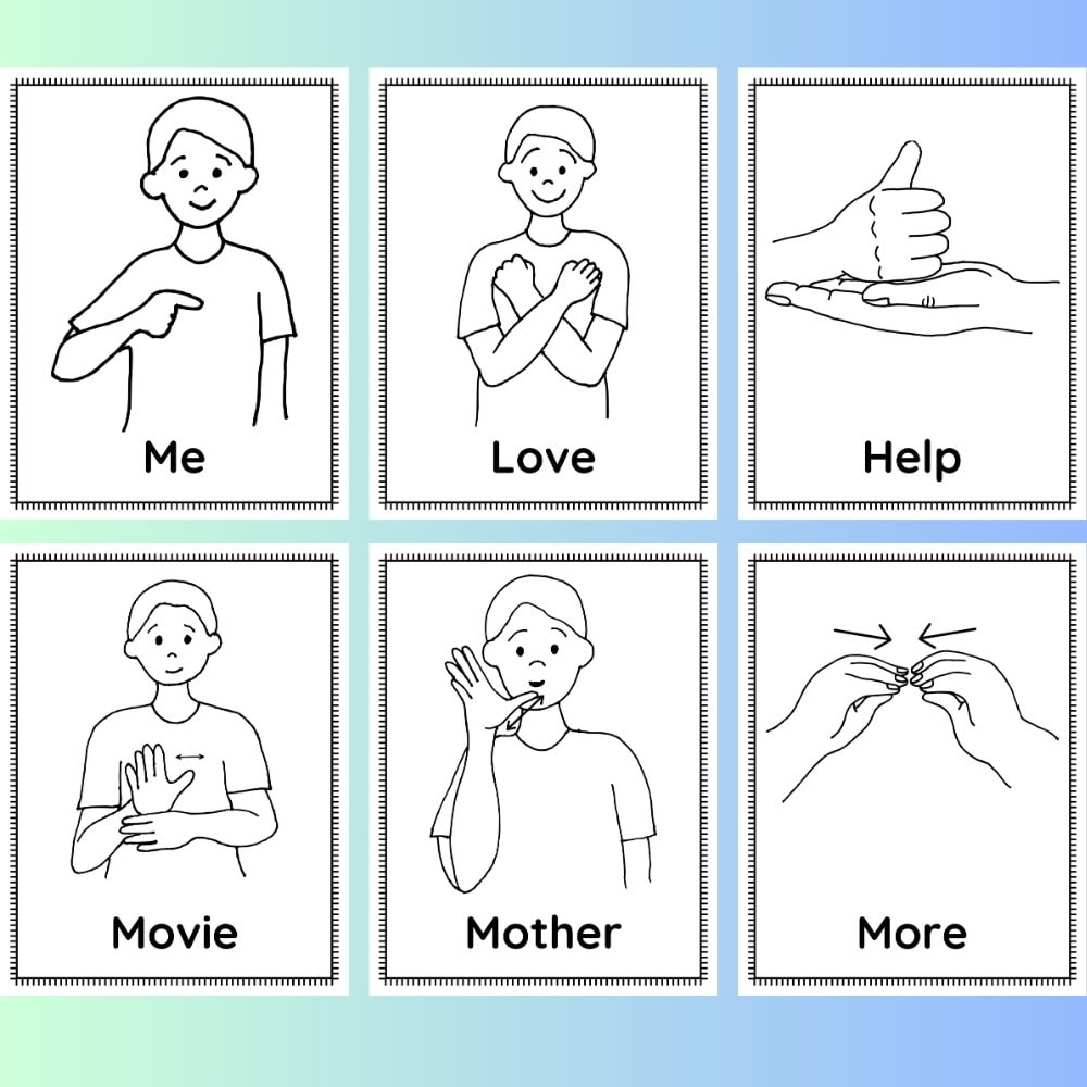 Asl Classroom Sign Posters, Asl Learning for Kids, Sign Language Poster ...