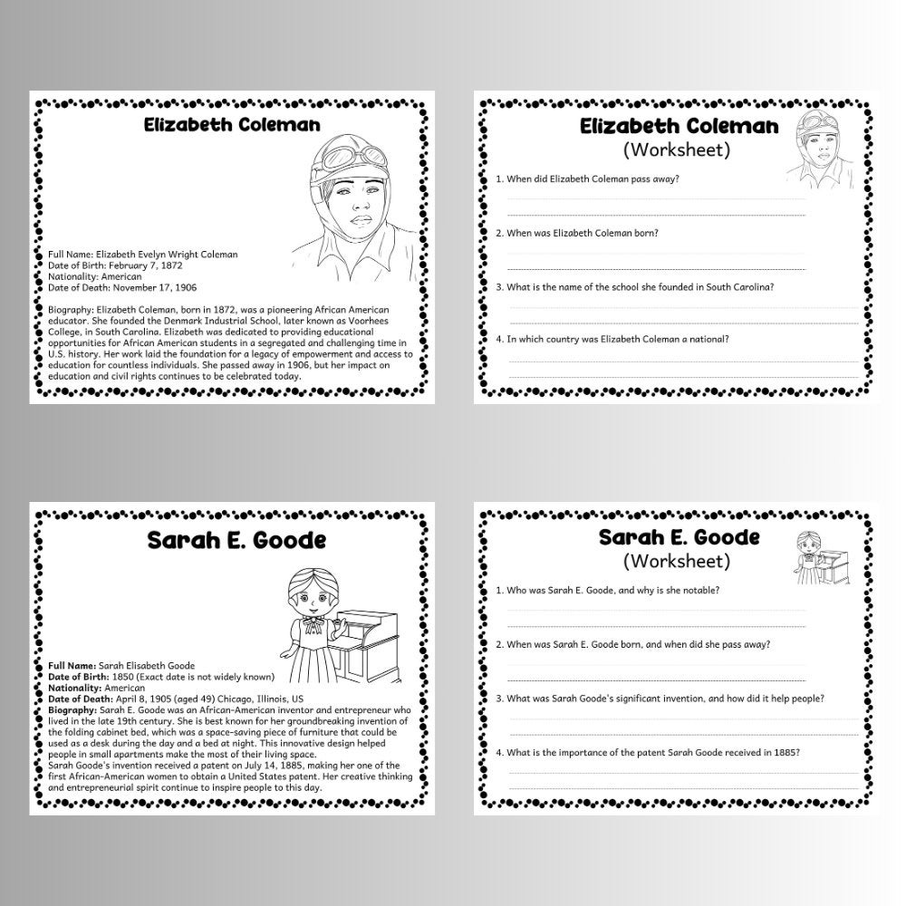 Black History Social Studies Worksheets, Black History Month Activities ...