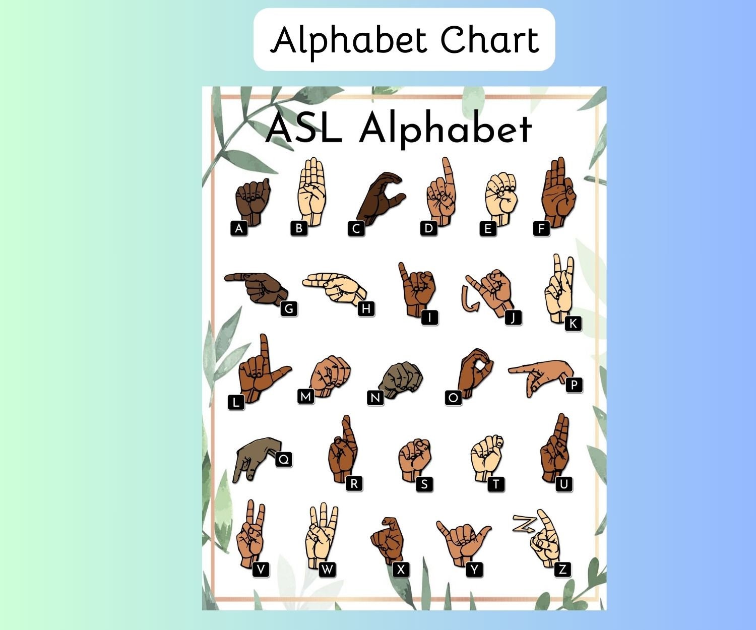 Asl Alphabet Flashcard Bundle, Asl Alphabet Learning, Asl Flashcards ...