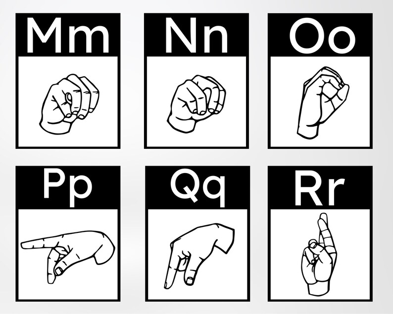 Asl Alphabet Posters, Asl Number Posters, Asl Learning for Kids ...