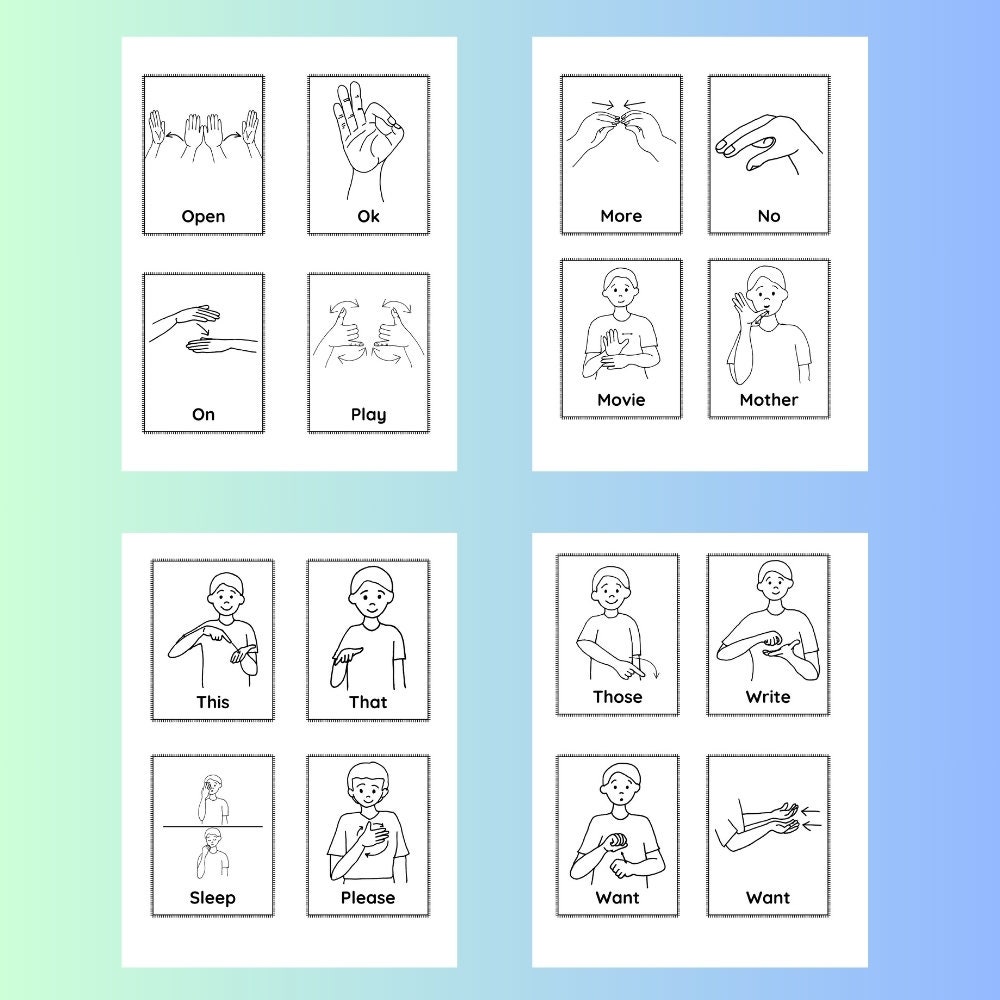 Asl Classroom Sign Posters, Asl Learning for Kids, Sign Language Poster ...