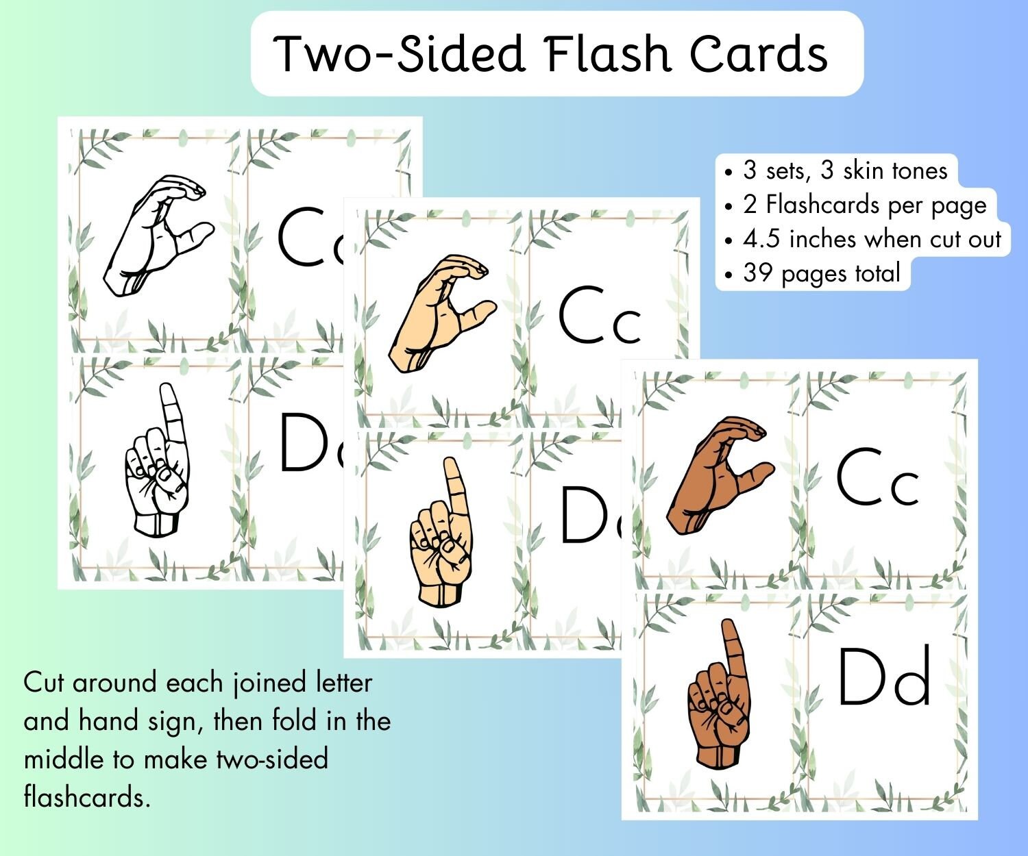 Asl Alphabet Flashcard Bundle, Asl Alphabet Learning, Asl Flashcards ...