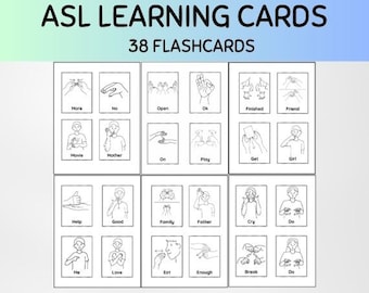 Asl Classroom Sign Posters, Asl Learning for Kids, Sign Language Poster ...