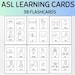 Asl Classroom Flashcards, Asl Learning for Kids, Sign Language Poster ...