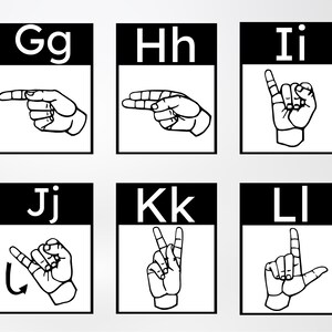 Asl Alphabet Posters, Asl Number Posters, Asl Learning for Kids ...