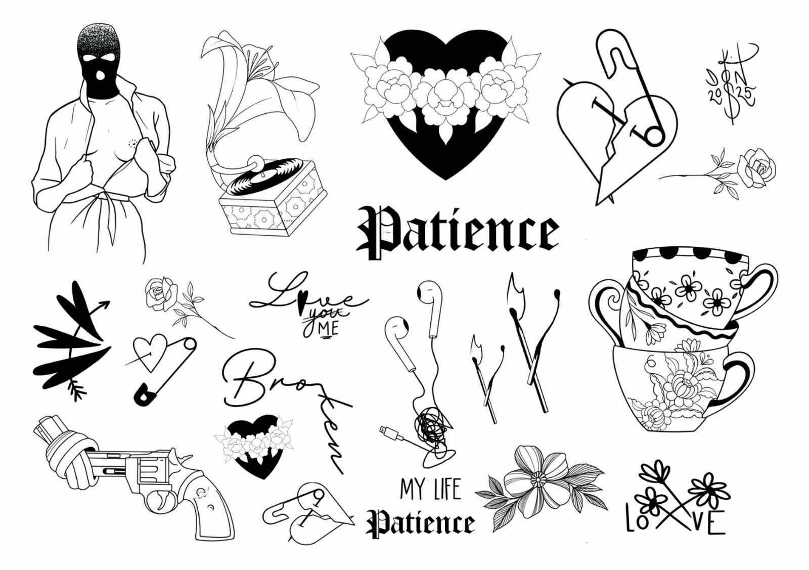 Flash 'mix Sheet' by Kristoffer Don Cash - Temporary Tattoos - A5 Sheet ...