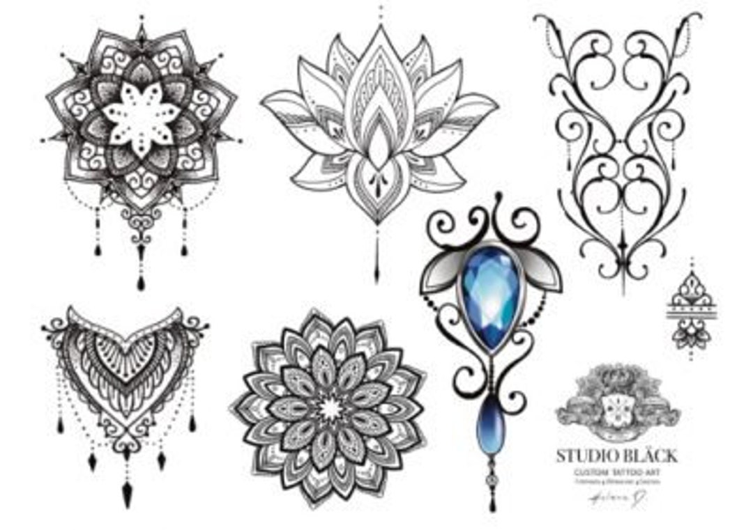 Flash "mandala" by Heléne at Studio Bläck - Temporary Tattoos - A5 ...