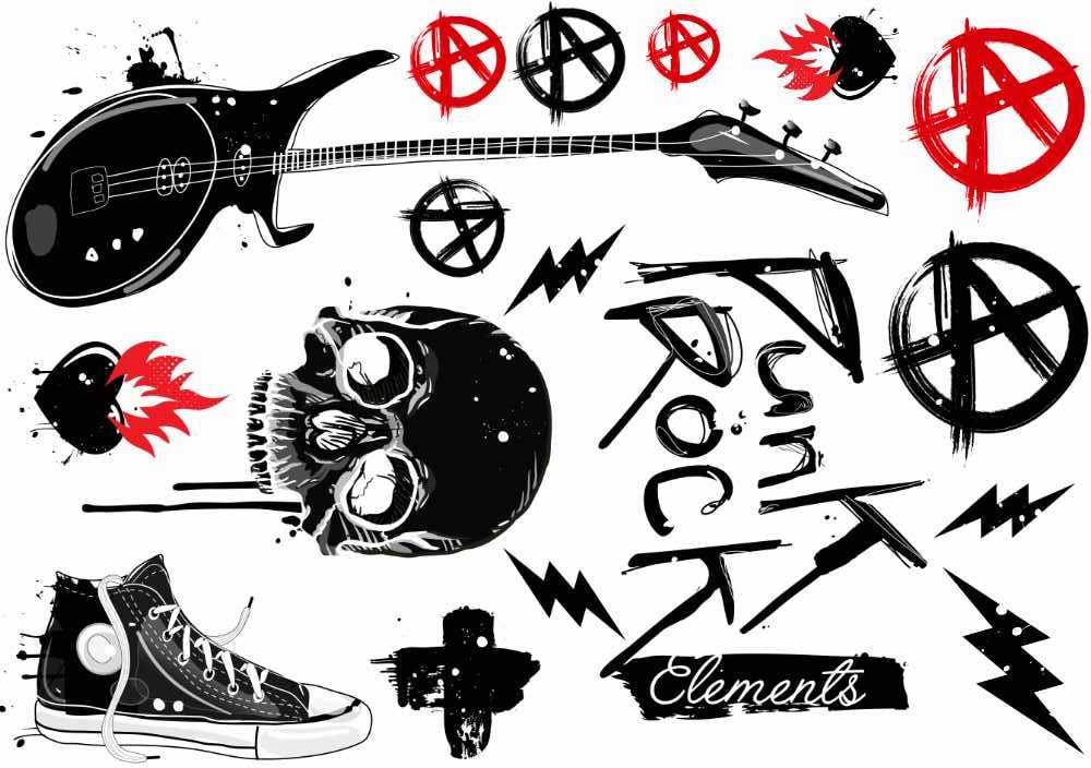 Punk Rock Tattoos - Temporary Tattoos - A5 Sheet - Etsy